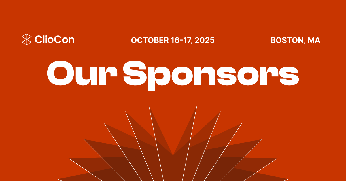 Meet our 2025 Sponsors - ClioCon